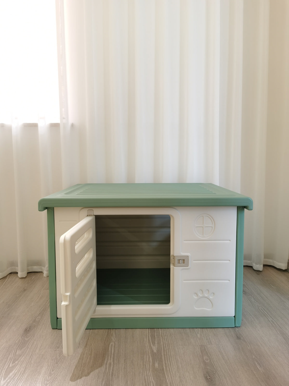 YES4PETS Medium Plastic Dog Kennel - Green – Pet Valley